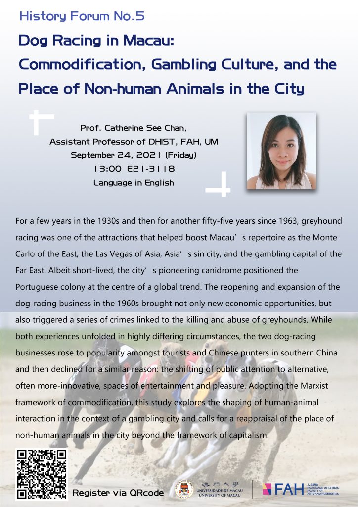 Dog Racing in Macau: Commodification, Gambling Culture, and the Place ...