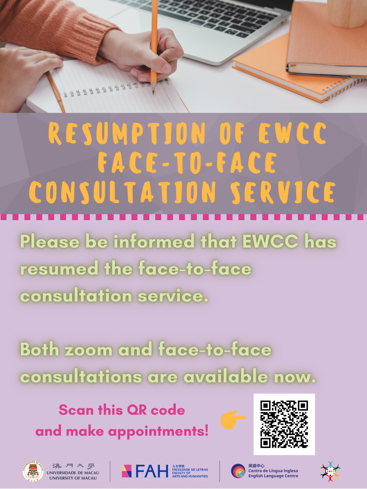 ELC-EWCC: Notice - The New EWCC Appointment System - Faculty of Arts ...
