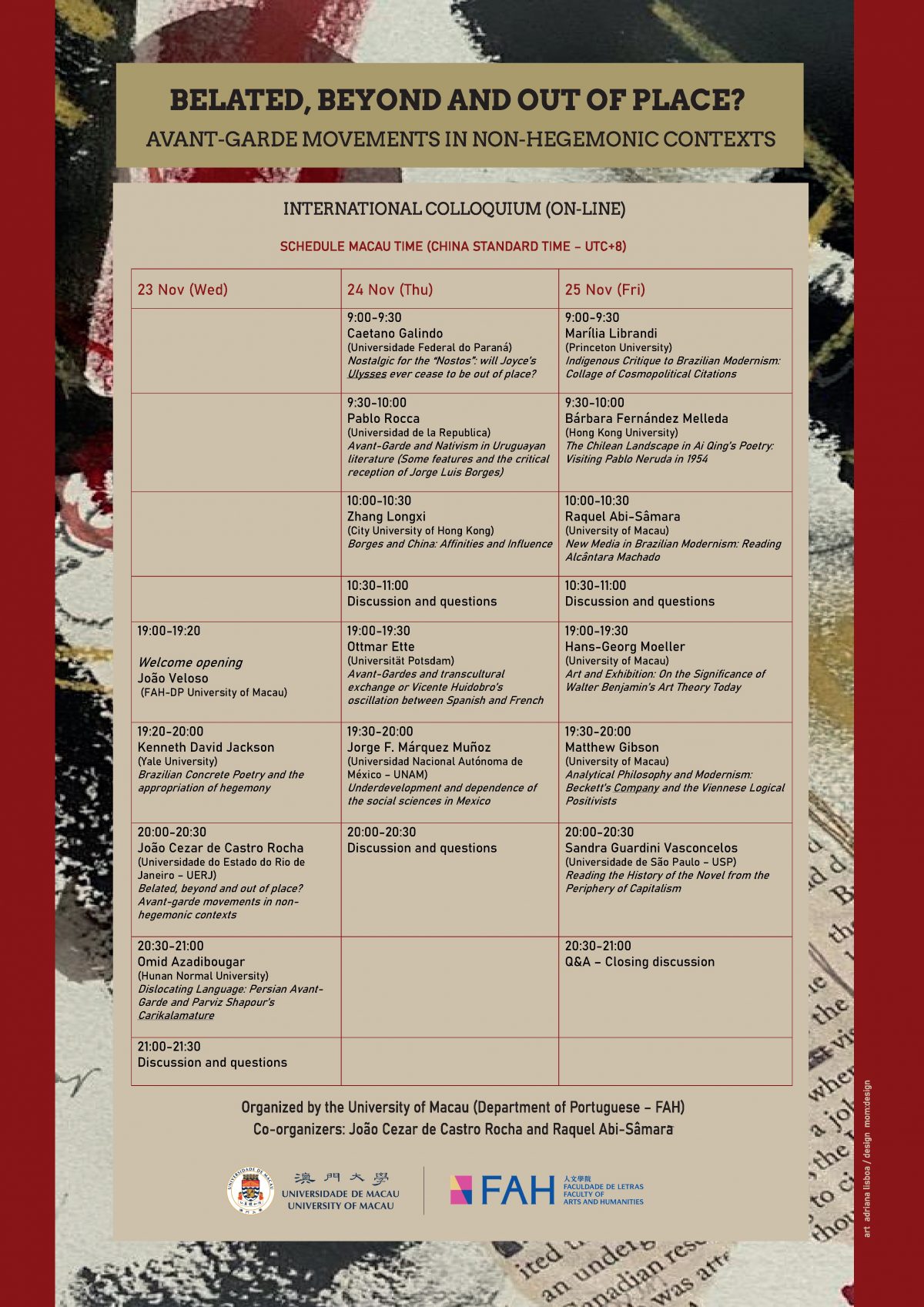 FAH-DPORT: International Colloquium "Belated, beyond and out of place ...