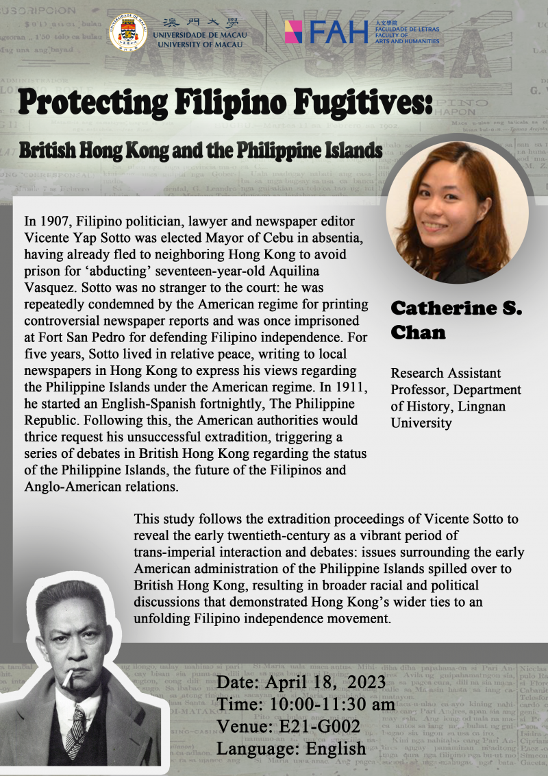Protecting Filipino Fugitives: British Hong Kong and the Philippine ...