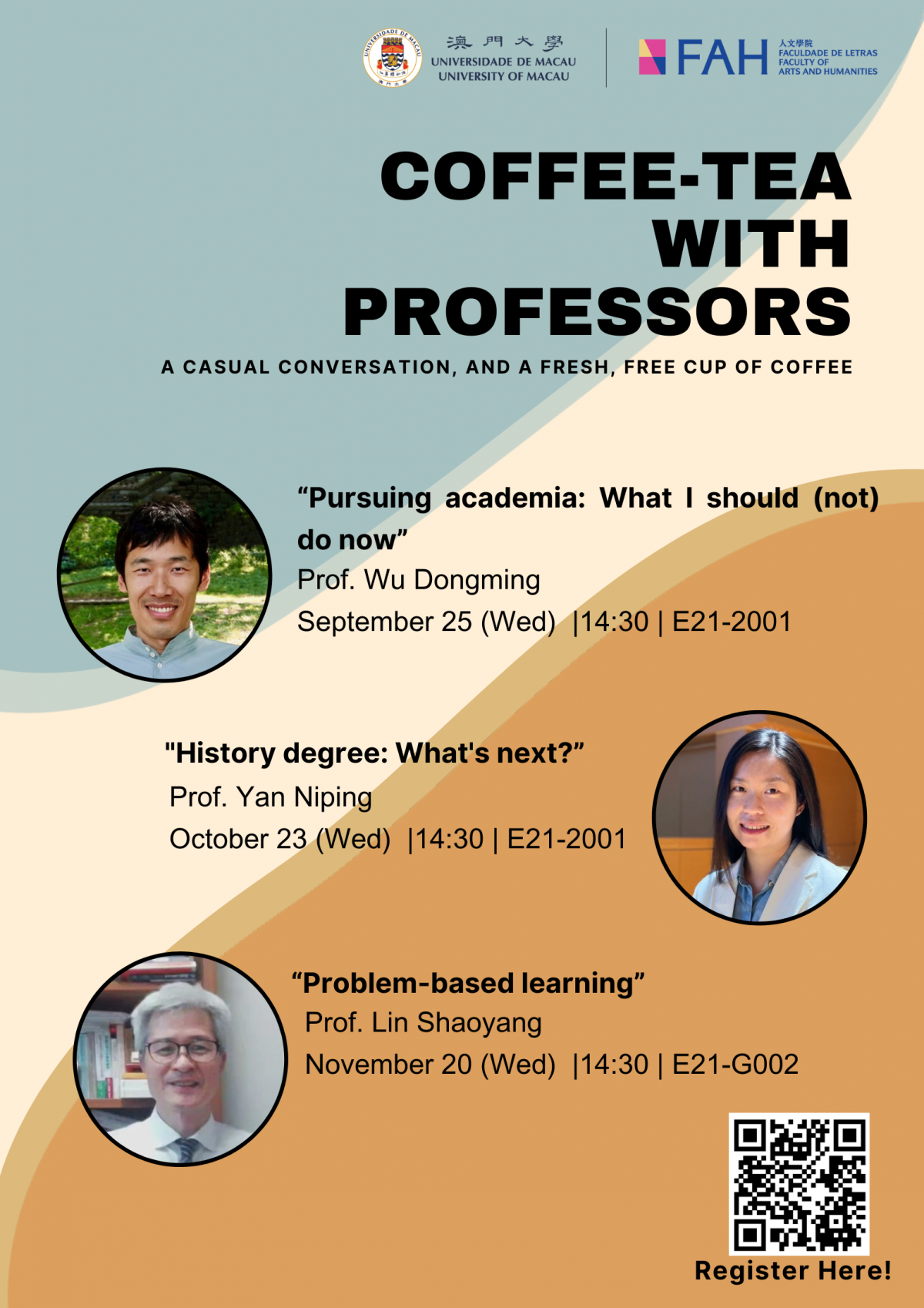 Coffee-tea with Professors - Faculty of Arts and Humanities ...